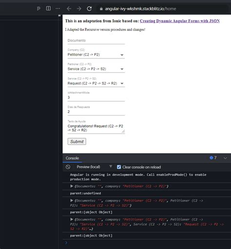 Recursive Dynamic Angular Form Based On Ng Template Binding Missing With Component Stack Overflow