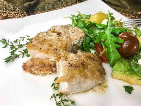 Grouper Fillet With Lemon Thyme Sauce And Fresh Arugula Salad Tiny Kitchen Divas