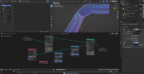 Geometry Node How To Instance Objects Along The Flow Of A Surface
