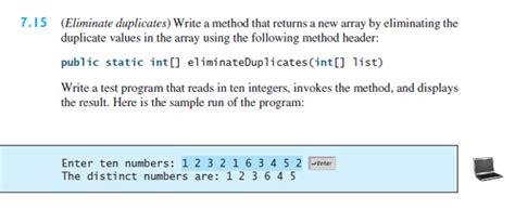 Solved 715 Eliminate Duplicates Write A Method That