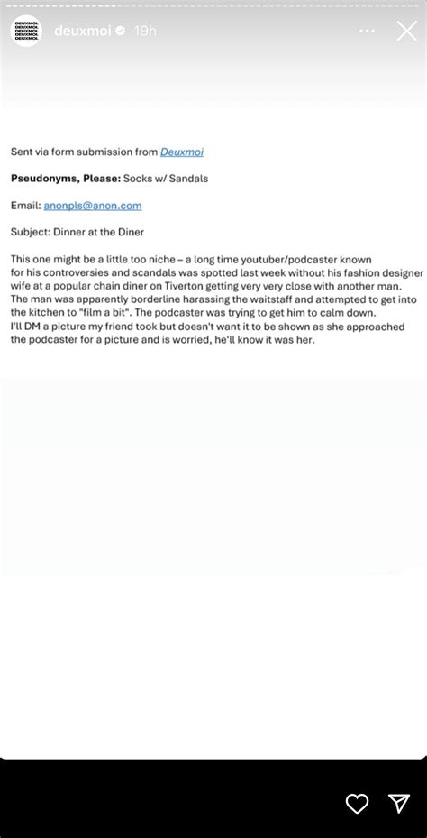 Deuxmoi Post About Ethan R H H Productions