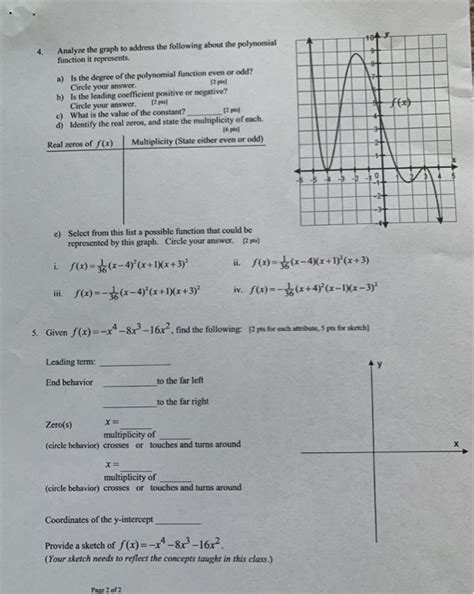 Solved 104 4 Analyze The Graph To Address The Following
