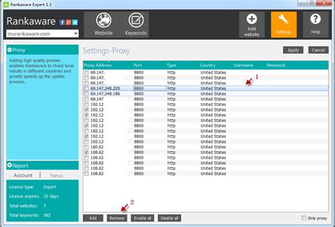 Add And Remove A Proxy Rankaware