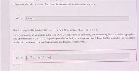 Solved Express Numbers In Exact Form Use Symbolic Notation