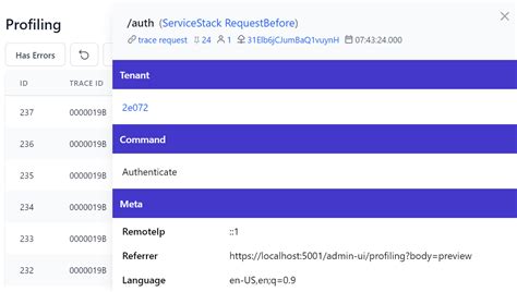 Logging And Profiling Ui
