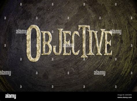 Objective Concept Text On Background Stock Photo Alamy
