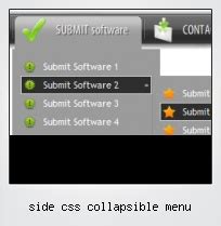 Side Css Collapsible Menu Template