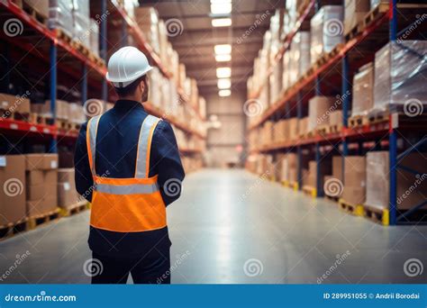 Efficient Warehouse Operations With Worker Stock Illustration