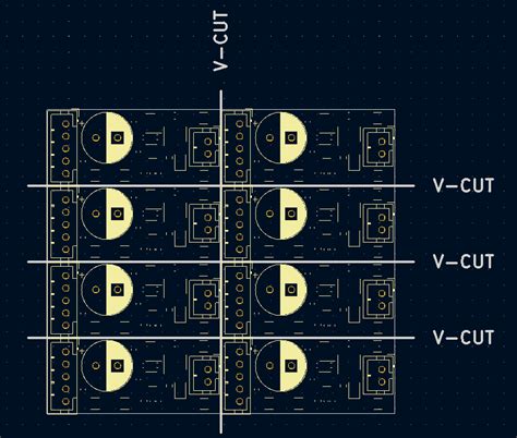kikit v cut panelization script template techoverflow