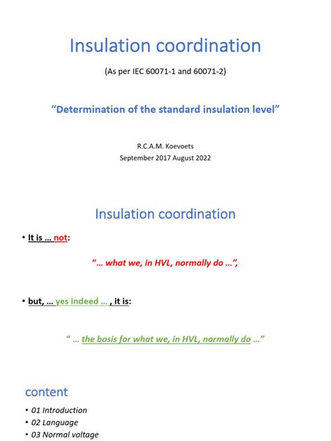 Insulation Coordinationppt Pdf Insulator Electricity High Voltage