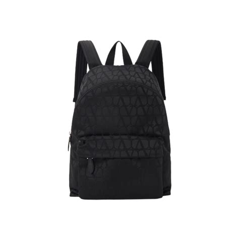 발렌티노 트왈 아이코노그래피 백팩 테크니컬 패브릭 블랙 Valentino Kream