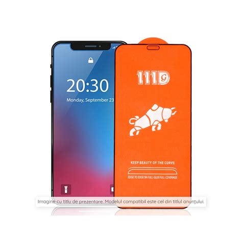 Стъклено фолио за Motorola Edge 40 Neo Techsuit 111d Full Cover Full Glue Glass Black Emag Bg