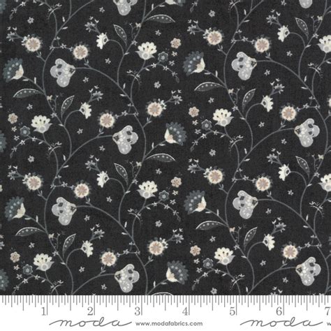 Moda Boudoir Salon Vine Caviar Fabric By Basic Grey 30651 11 Emerald