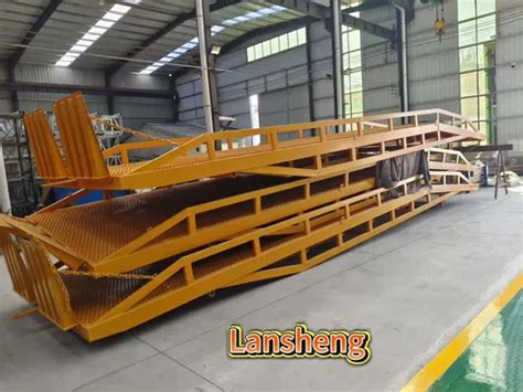 Lansheng Mobile Load Ramp Loading Ramp Loading Dock Ramp Scissor Lift Dock Ramp Container Load
