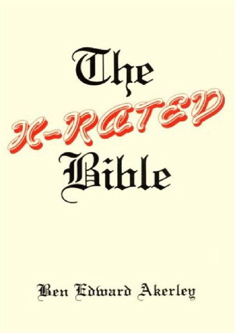 Pdf Read Online X Rated Bible An Irreverant Survey Of Sex In The Scriptures By