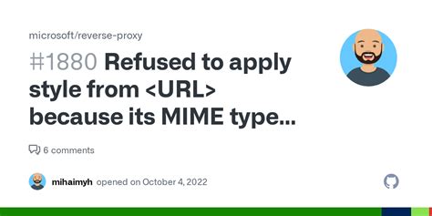 Refused To Apply Style From Because Its Mime Type Texthtml Is Not A Supported Stylesheet