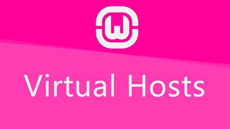 Tutoriel Wamp Virtual Hosts Apache Youtube