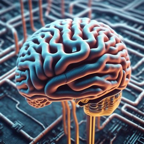 Premium AI Image The Intricate Neural Landscape Mapping The Crown Of Human Intelligence