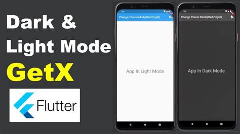 Flutter Dark And Light Theme Mode With Getx Library Source Code In