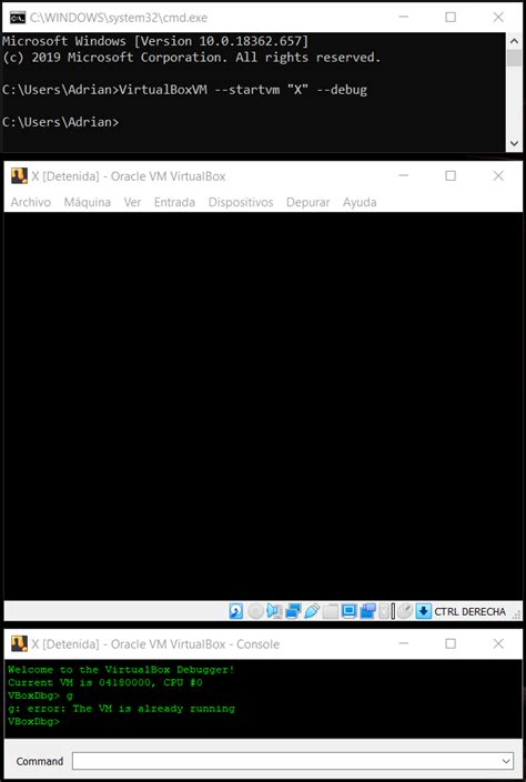 Operating System Virtualbox Debugging G Error The Vm Is Already Running Stack Overflow