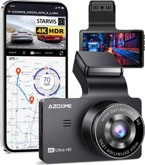 Azdome M Pro Ch Dashcam Model Ultra K Resolutie Wifi Gps Bol