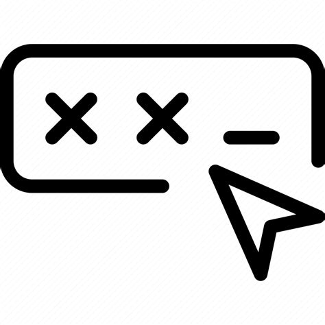 Cursor Input Login Mouse Password Typing Icon Download On Iconfinder