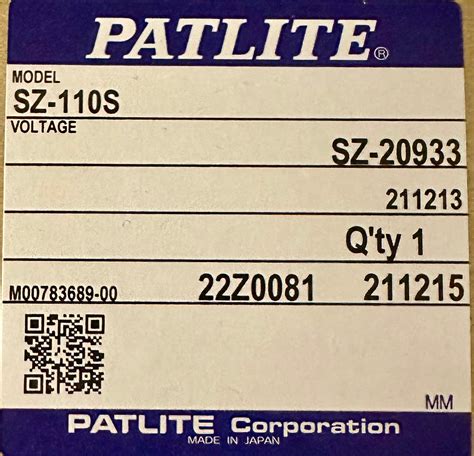 Patlite Ls7 Sz 110s Mounting Bracket For Ls7 Signal Tower Lights