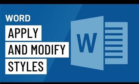 Word Applying And Modifying Styles Instructional Video For 6th