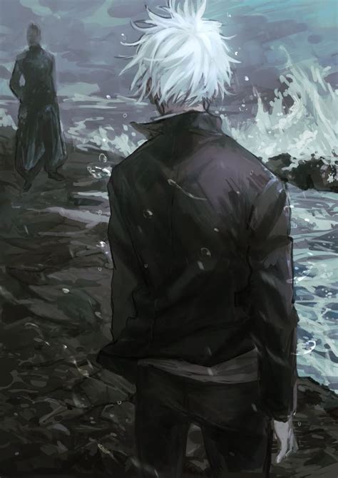 Gojo In Water Gojo Walking In Rain Gojo In The Rain Satoru Gojou