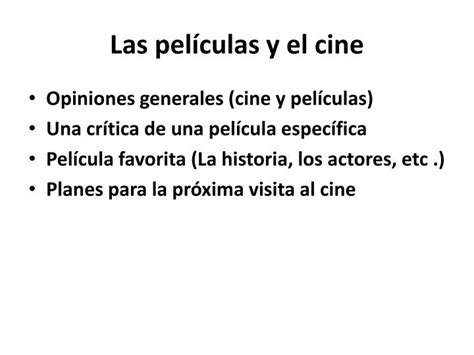 Ppt Las Pel Culas Y El Cine Powerpoint Presentation Free Download Id