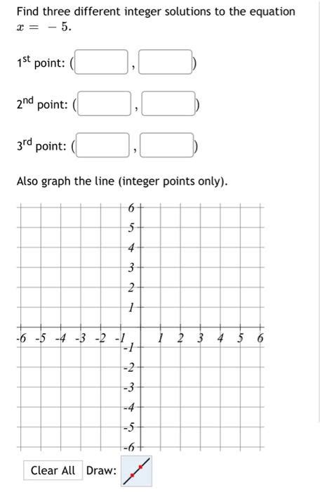 Solved Find Three Different Integer Solutions To The