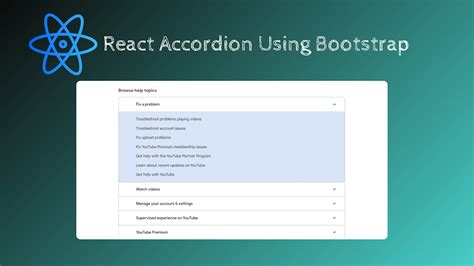 React Accordion Using Bootstrap Beginner Youtube