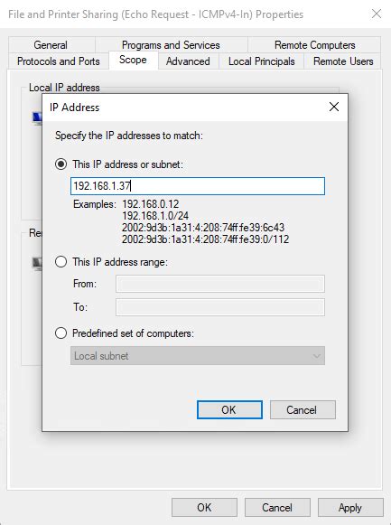 Modifying The Scope Of Windows Firewall Rules To Allow Connections Only