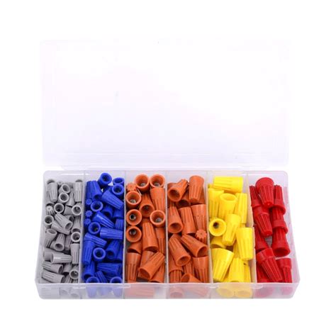 Set Wire Nut วายนัท ข้อต่อสายไฟ แบบฝาครอบ บิดเกลียว 5 ขนาด จัดชุด 170 ชิ้น Cable