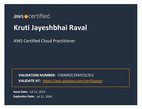 Kruti Raval On Linkedin Aws Cloudpractitionercertified