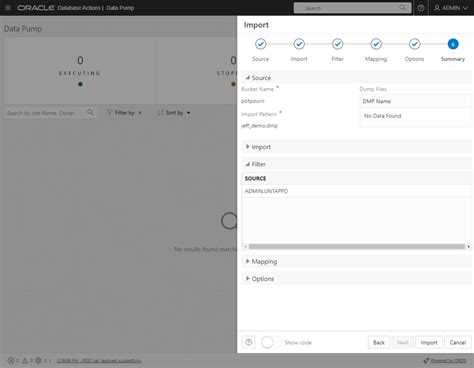 Data Pump And Sql Developer Web For Oracle Autonomous Database
