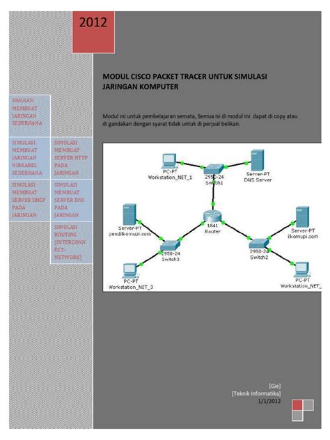 Modul Cisco Packet Tracer Untuk Simulasi Pdf