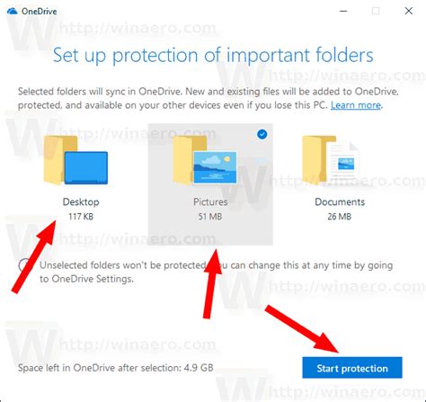 Auto Save Documents Pictures And Desktop To Onedrive In Windows 10