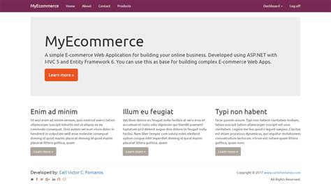 Asp Net Mvc E Commerce Carlo Fontanos