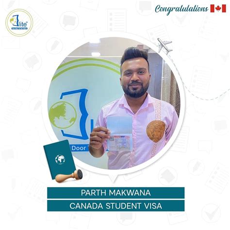 Congratulations Parth Makwana Elite Overseas Ahmedabad