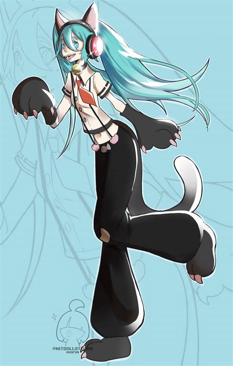 Cat Miku By Witchdollatelier On Deviantart