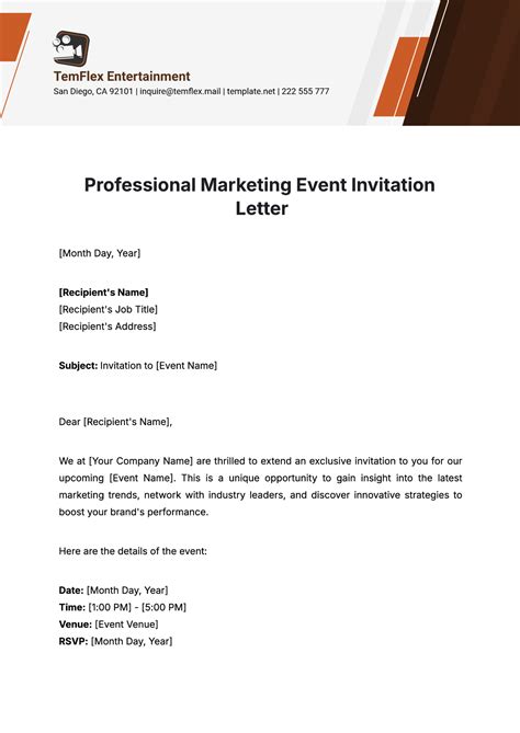 Free Job Fair Invitation Letter Template To Edit Online