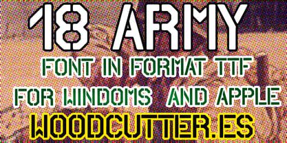 18 Army Font Webfont Desktop MyFonts