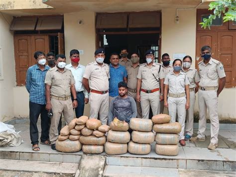 Ganja Seized Odisha 1 Arrested With 55 Kgs Of Contraband