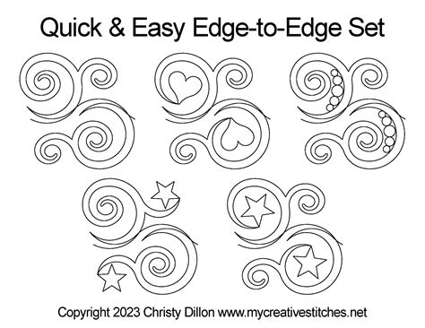 Quick And Easy Edge To Edge Set