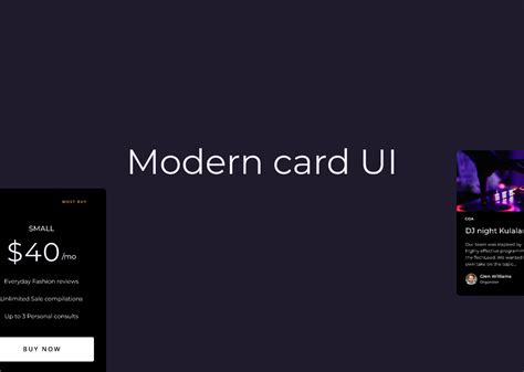 Modern Card UI Figma
