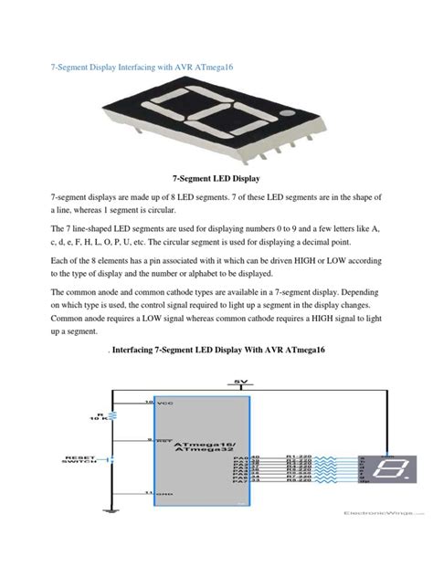 7 Segment Display Interfacing With Avr Atmega16 Pdf
