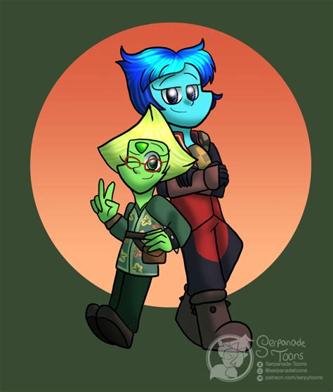 Costober 2022 Day 27 Peridot And Lapis By Serpanade Toons On Deviantart