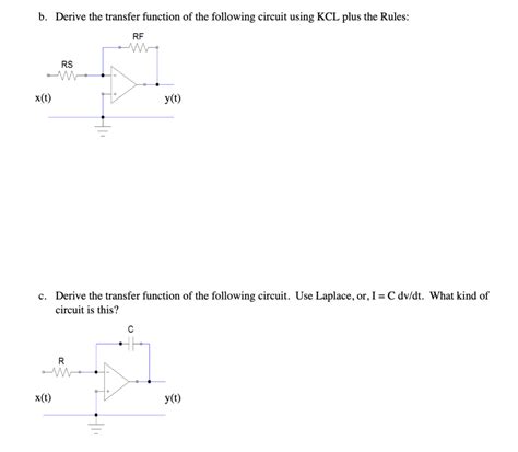 Solved B Derive The Transfer Function Of The Following Chegg