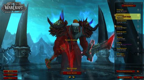 A Weird Glitch On The Character Selection Menu Reveals Cool Xmog Rwow
